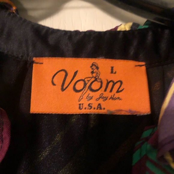 Voom | Dresses | Sexy Womens Silk Dress With Ruffle Neck Size L | Poshmark